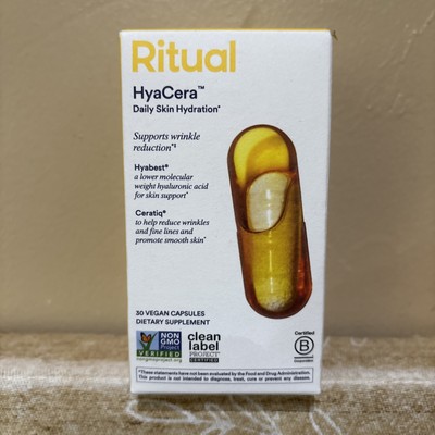 Ritual HyaCera Daily Skin Hydration Supplement for Wrinkle Support ...