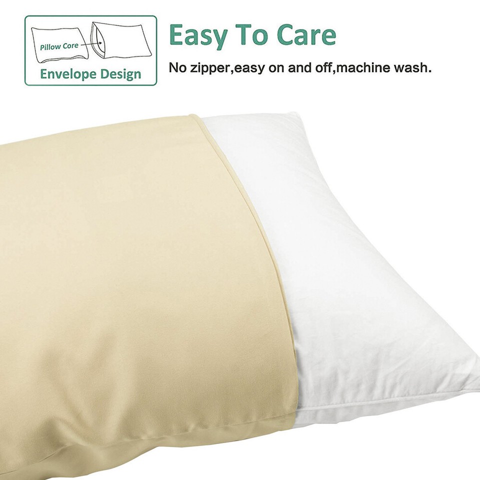 Ultra Soft 2 Pack Pillowcase Envelope Closure Pillow Case Standard King ...