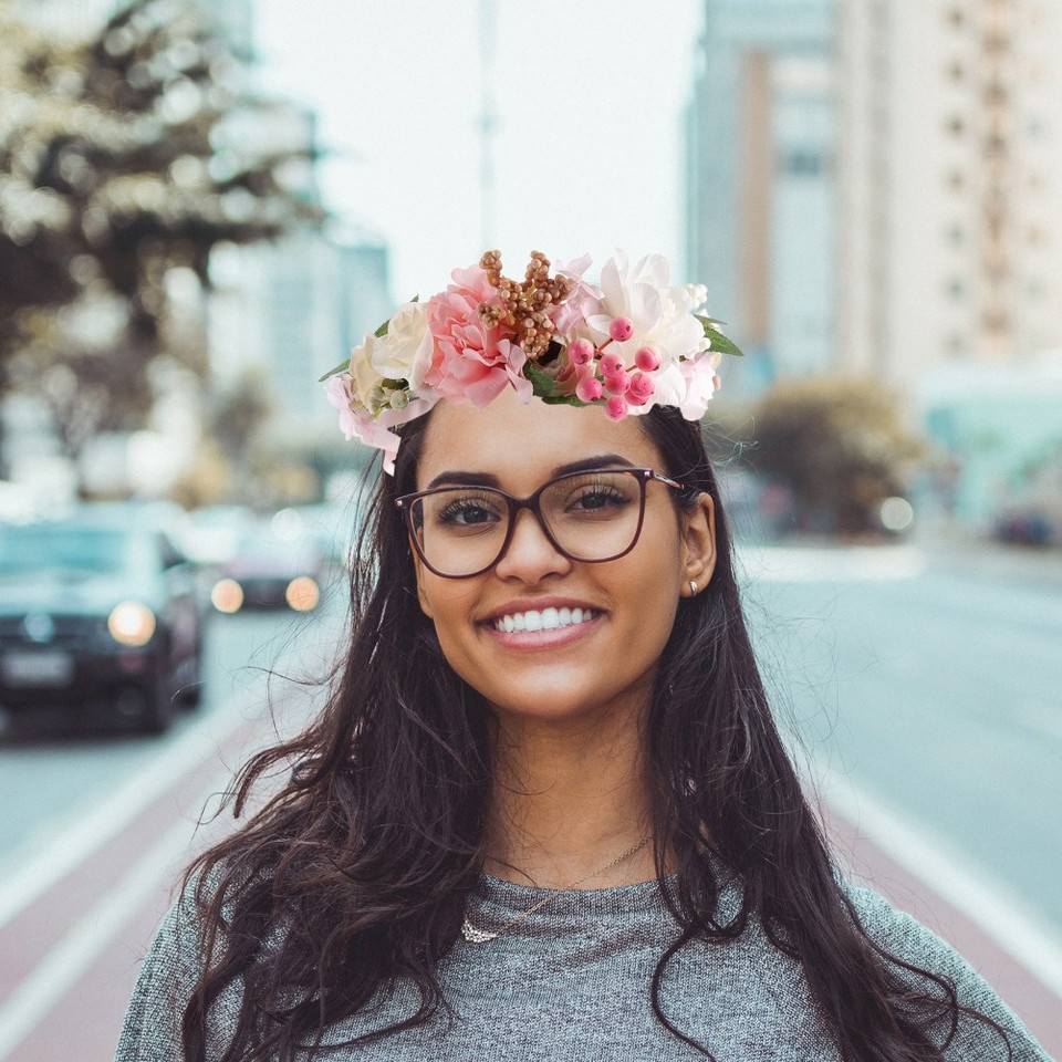 Floral Hair Wreath Bridesmaid Flower Headband Decoration Garland | eBay ...