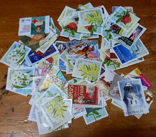 100 X 70c UNCANCELLED DECIMAL STAMPS FACE VALUE $70.00c. | eBay Australia