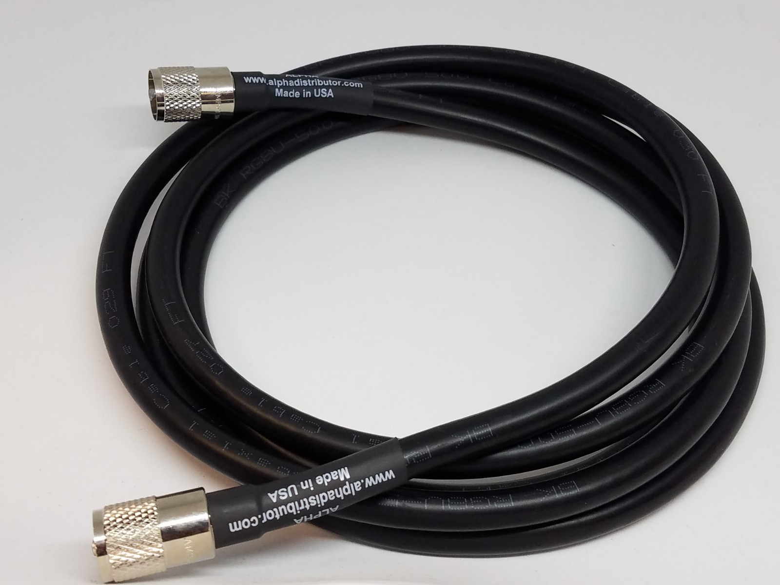 ALPHA - 50ft RG8u Coax Cable with AMPHENOL PL259s attached | eBay