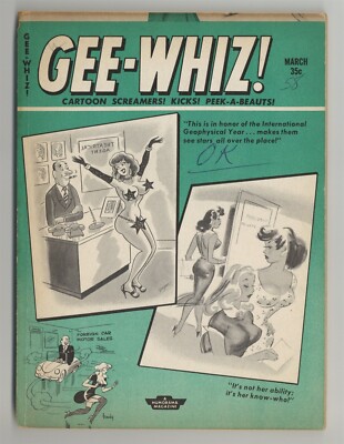 Gee-Whiz #15 Cartoon Screamers Caroline Lambert 1958 Bill Ward Magazine ...