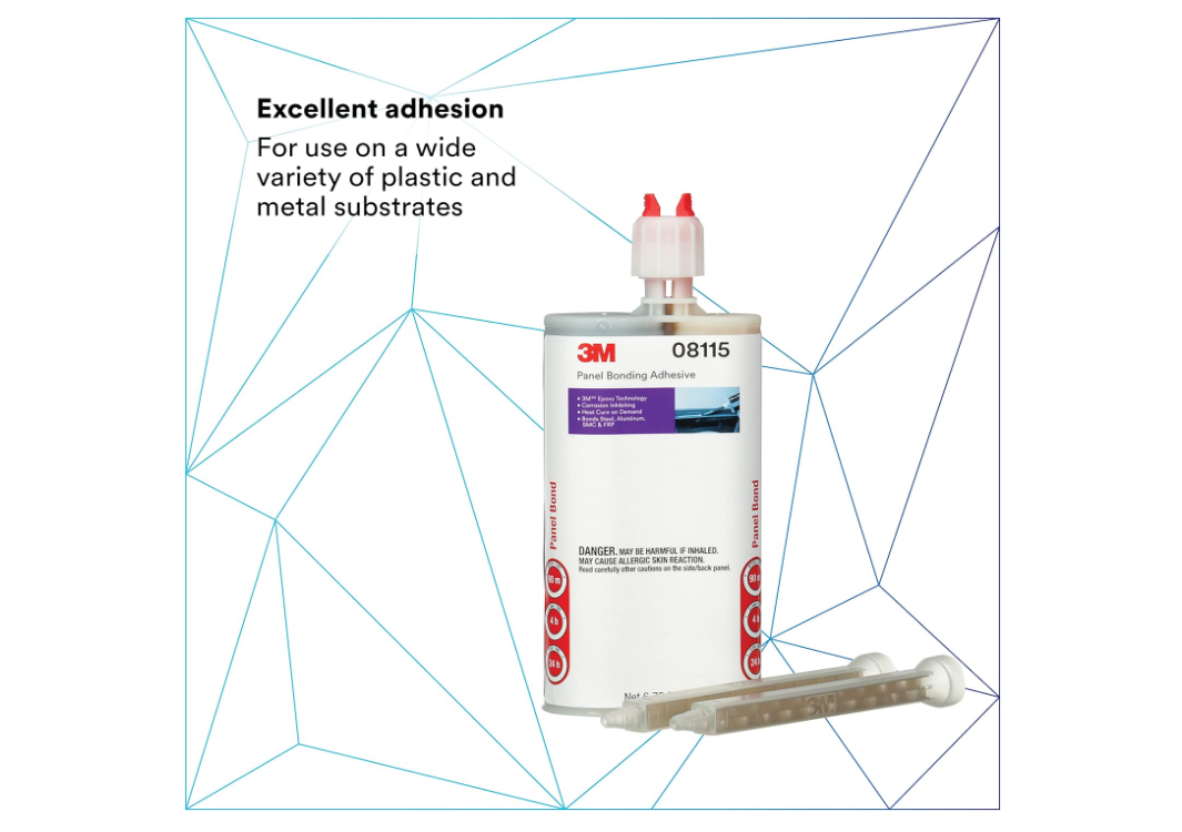 3M 08115 Panel Bonding Adhesive, OEM Recommended, 6.75 fl oz Cartridge ...