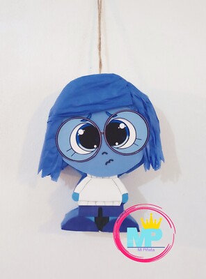 Sad mini piñata. Inside Out Party Centerpiece. Inside Out Party Favors ...