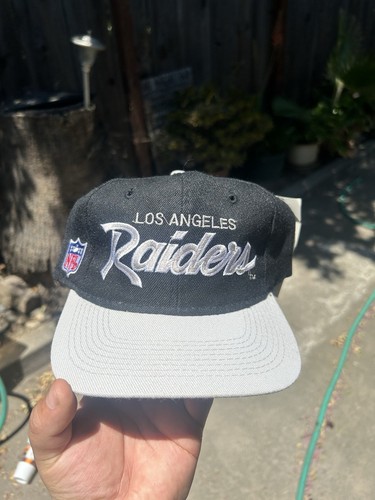 Vintage NWT Los Angeles Raiders Hat Cap Snap Back Script Sports ...