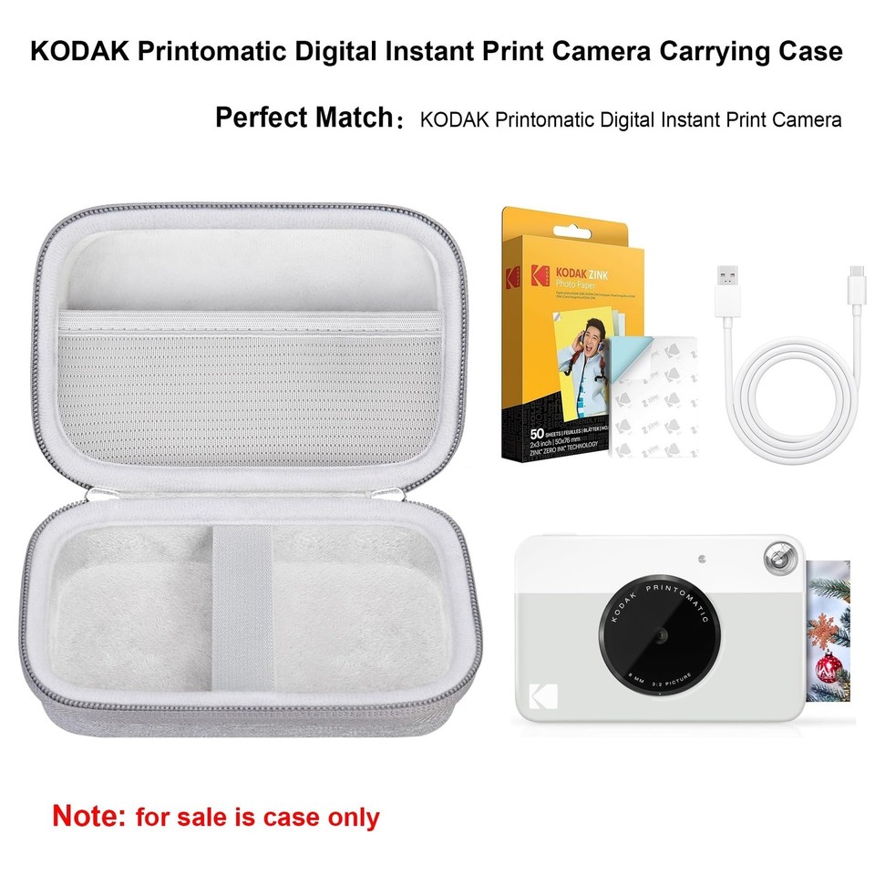 Elonbo Camera Carrying Case for KODAK Printomatic Digital Instant Print ...