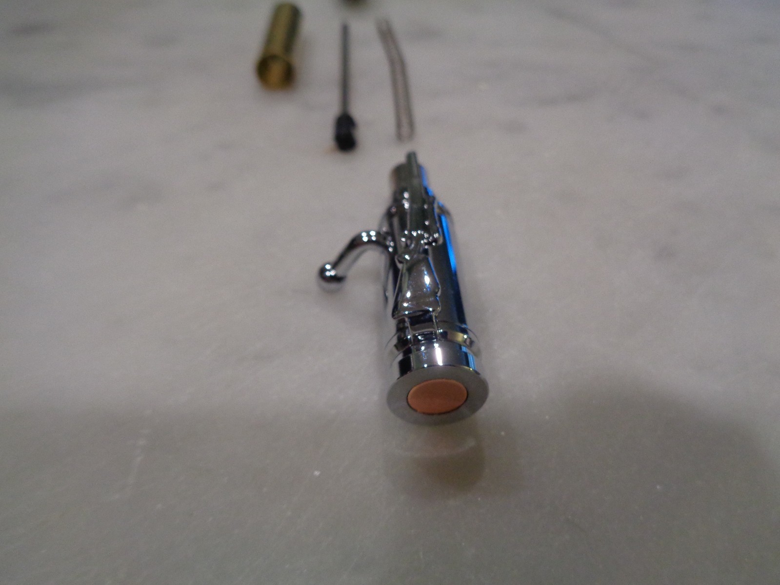 5 Pack, Chrome, Mini 30 Caliber Bolt Action Bullet Pen Kits, with ...