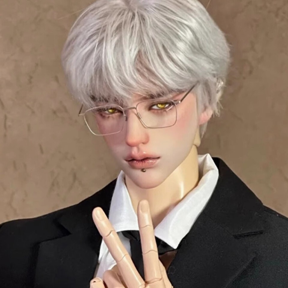 Handmade Bare Doll 1/3 BJD Doll Uncle Man Male Body Eye with Face Make ...