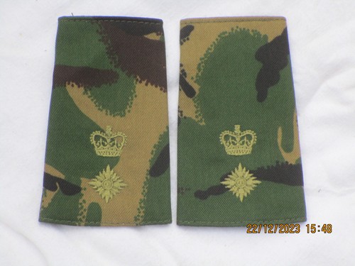 Lieutenant Colonel, Shoulder Marks DPM, Combat Dress, 70x110mm, | eBay ...