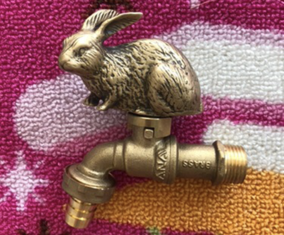 Brass Garden Faucet Tap Water Rabbit Kitchen Handle Spigot Outdoor Yard ...