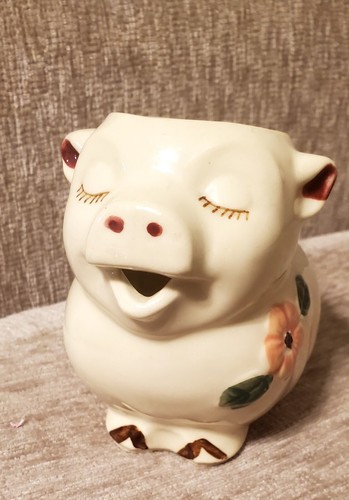 VTG Shawnee SMILEY The Pig Figural Creamer Pitcher USA Pottery 4.5 Inch ...