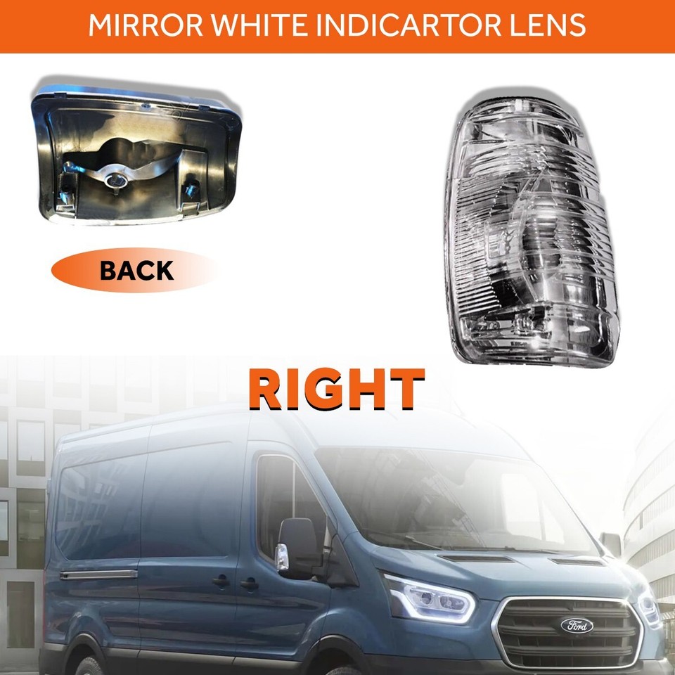 Ford Transit 250 350 Indicator Lens Mirror White Right Left Set 2014 ...