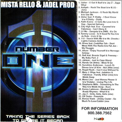 DJ MISTARELLO DJ JADEL - NUMBER ONE - CLASSIC NYC MIXTAPE MIX CD HIP ...