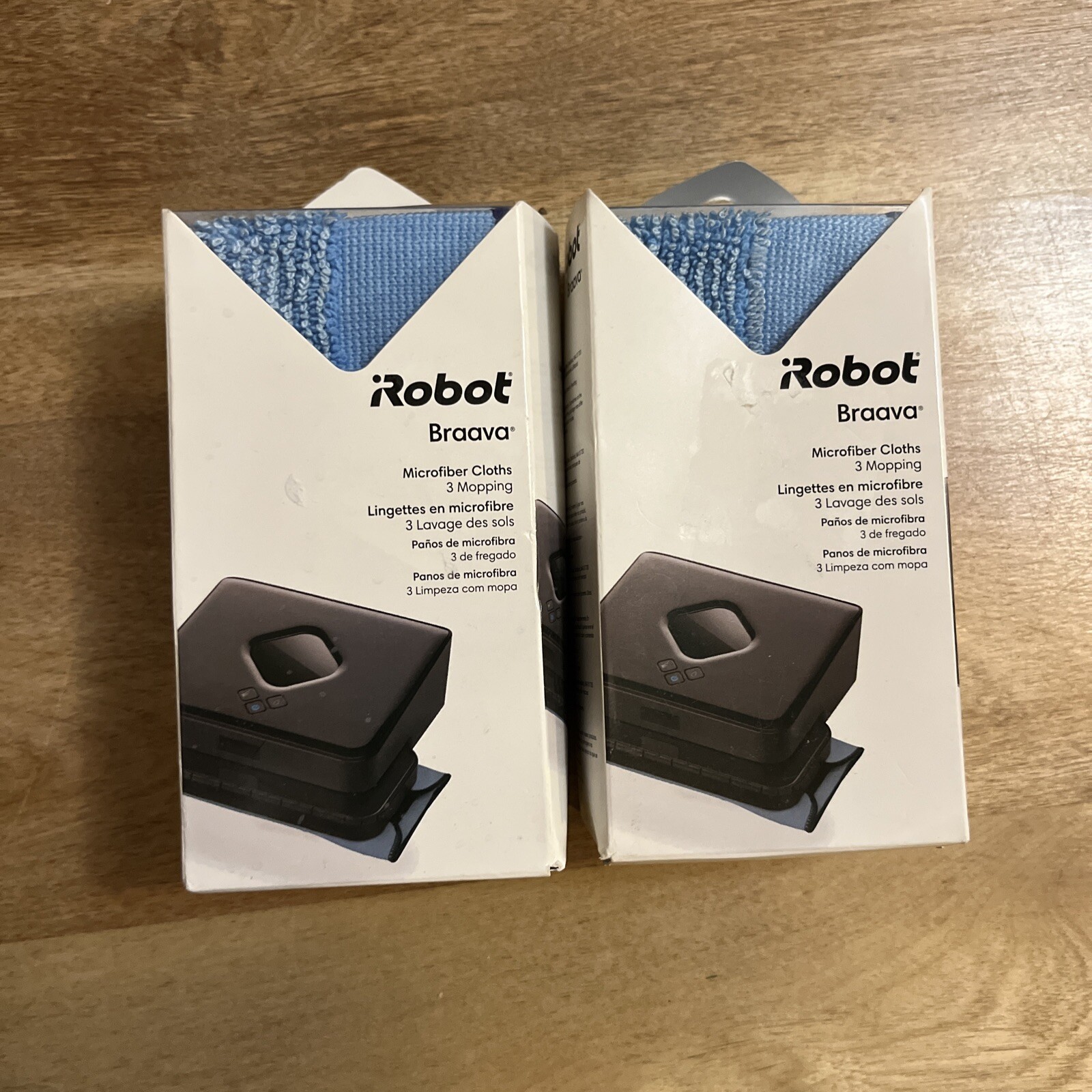 2 iRobot Braava Microfiber Mop Cloths, 3 pack - New in Box | eBay