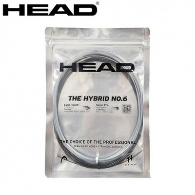 HEAD Team Hybrid No.6 1.25mm 12m Tennis String Racquet Racket String TR ...