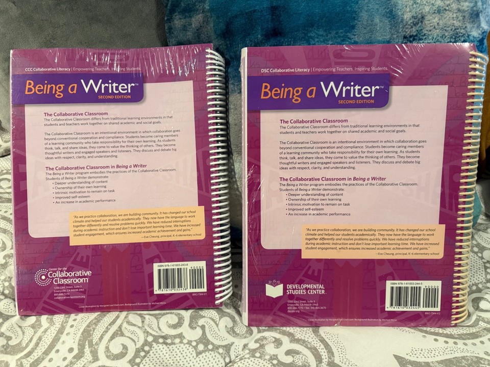 NEW SEALED CCC Being a Writer, 2nd Edition Teacher’s Manual, vol. 1 & 2 ...