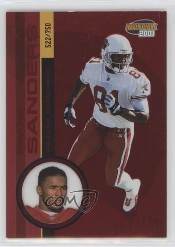 2001 Pacific Invincible Red /750 Frank Sanders #7 | eBay