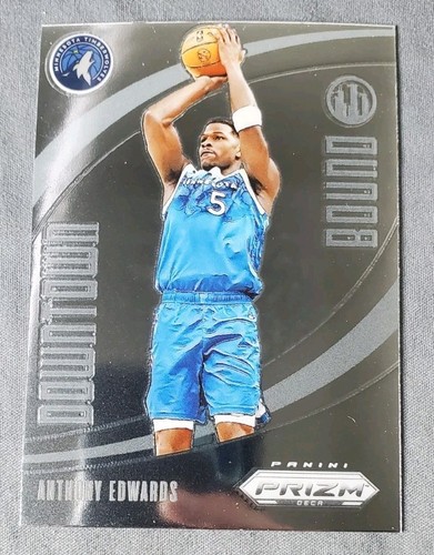2023-24 Panini Prizm Deca - Downtown Bound Anthony Edwards #22 Silver ...