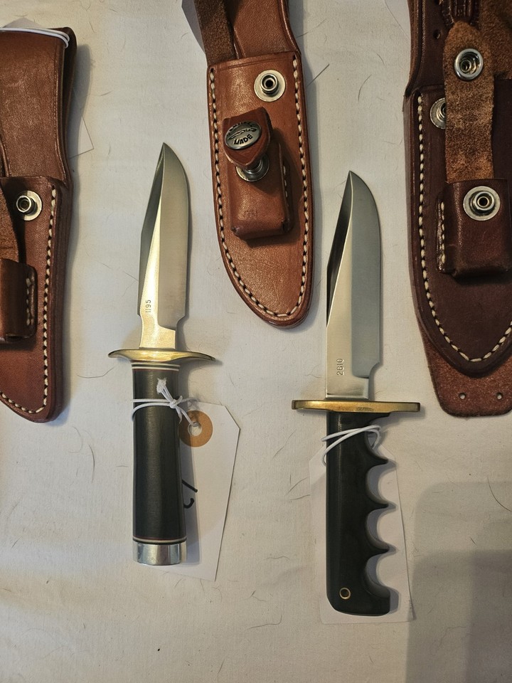 RANDALL KNIVES COMPLETE SET OF 7 MINIATURE MINIS #25,1,#3,14,#28,27 ...