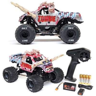 Losi LOS01026T4 1/18 Mini LMT Zombie 2S 4X4 RTR Brushed Monster Truck ...