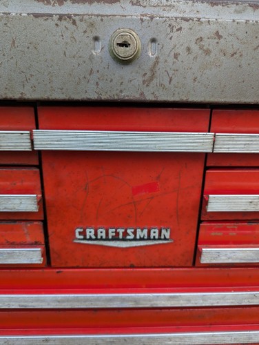 Vintage Craftsman Red & Gray 10-Drawer Tool Box 1960's - Made In USA ...
