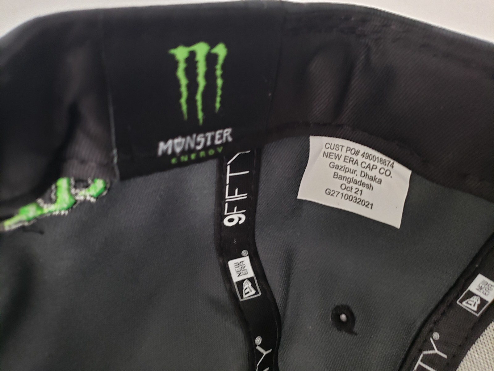 Monster Energy New Era 9Fifty Athlete Snapback Hat Cap Gray Camo **NEW ...