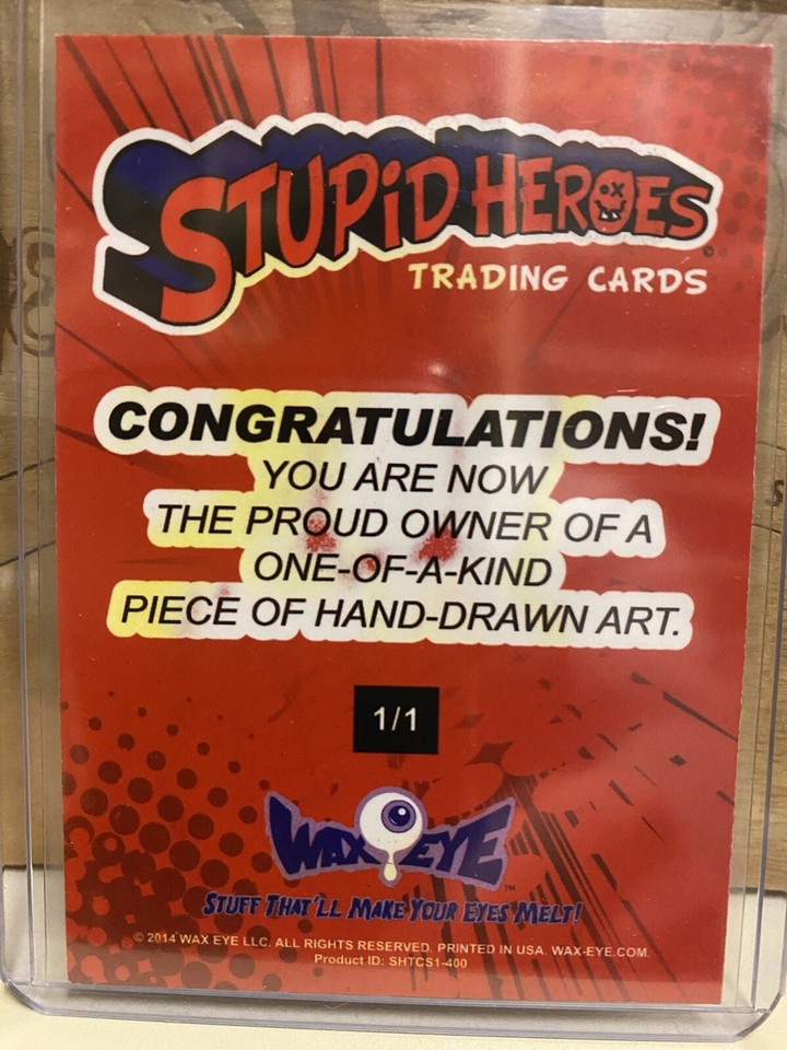 2014 Stupid Heroes Sketch Card ZAPATA | eBay