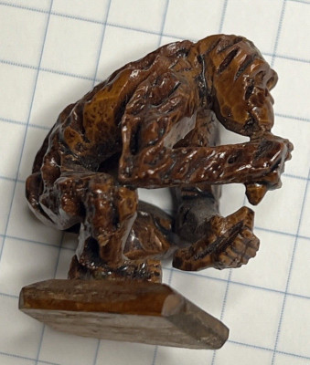 Carved Figures - Walnut Carved
