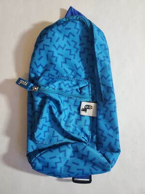 YOOBI Pencil Case Backpack blue teal abstract pattern used but very ...