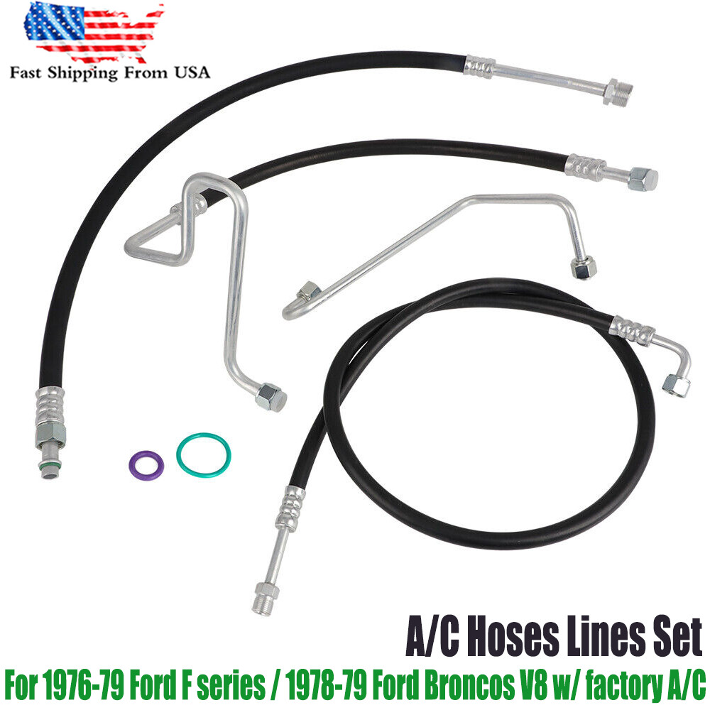 A/C Discharge Suction Liquid Lines Set For 1976-79 Ford F-Series 78-79 ...
