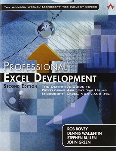 Professional Excel Development : The Definitive Guide to Developing ...