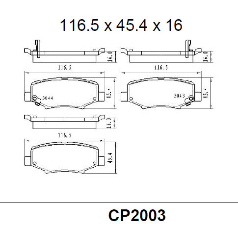 Premier Ceramic Brake Pads To Suit Bendix DB2003 DB2003 | eBay Australia