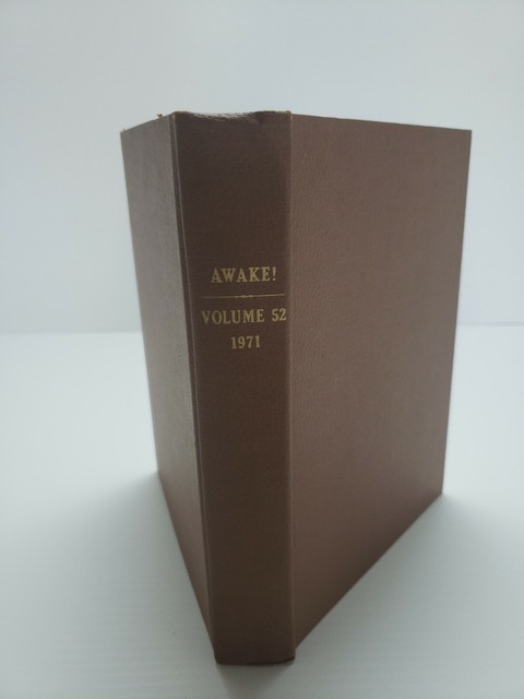 Awake! Magazine 1971 Vol 52 Bound - Jehovah's Witness - Awake ...