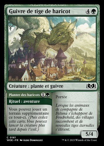guivre de tige de haricot X4 vert les friches d'eldraine | eBay