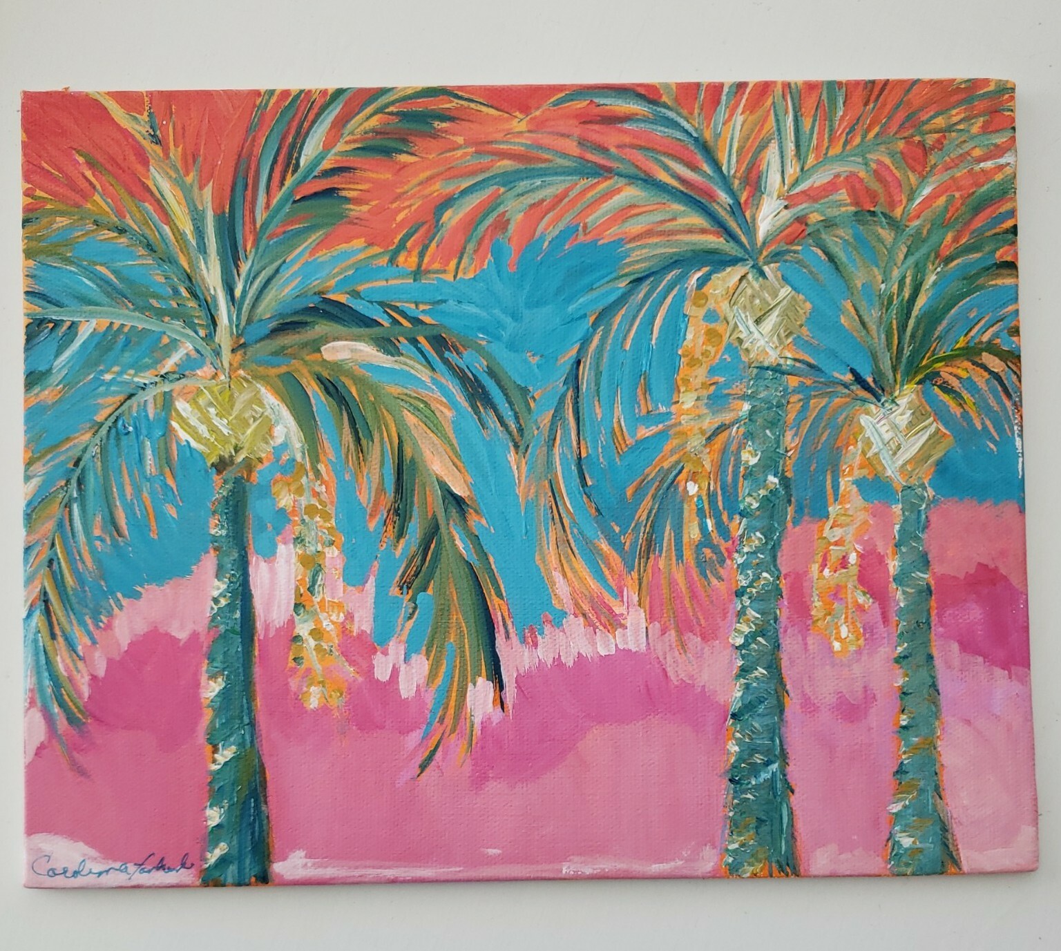 Colorful Paintings Of Palm Trees