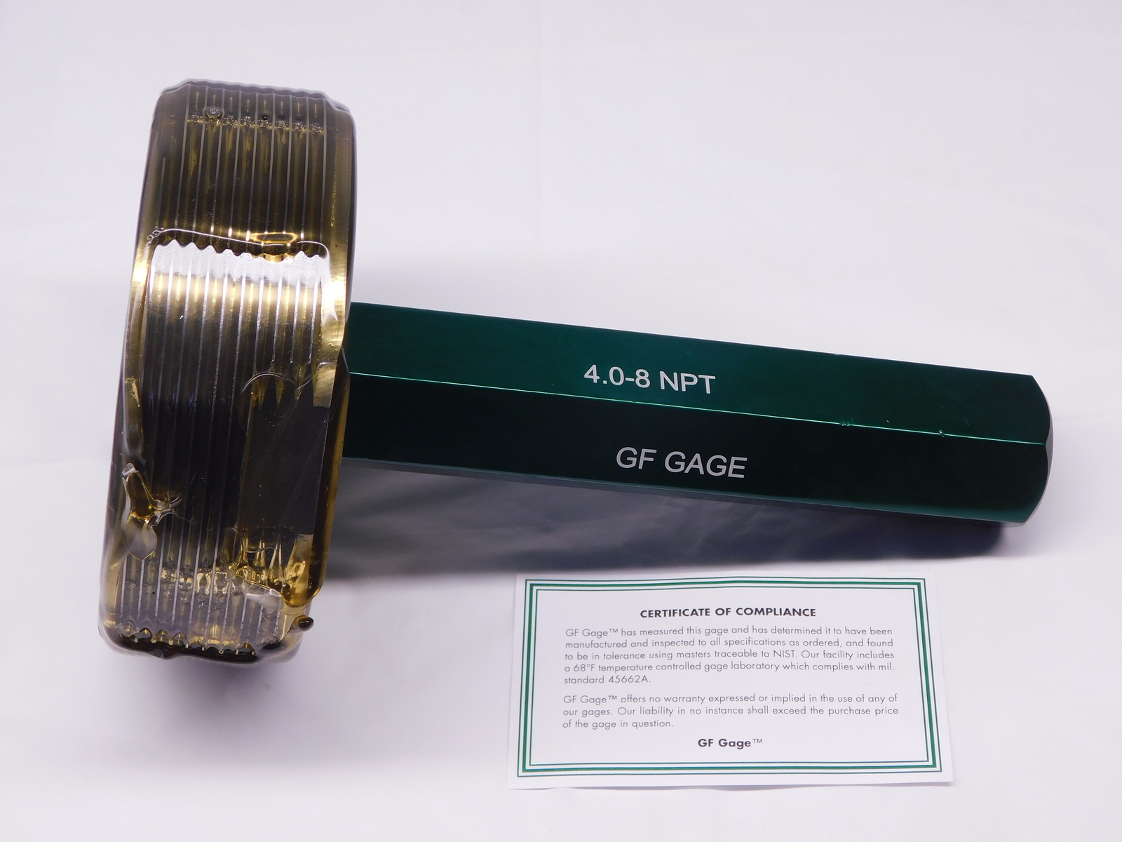 NEW 4" 8 NPT L1 PIPE THREAD PLUG GAGE 4.0 4.00 4.000 4.0000 N.P.T ...