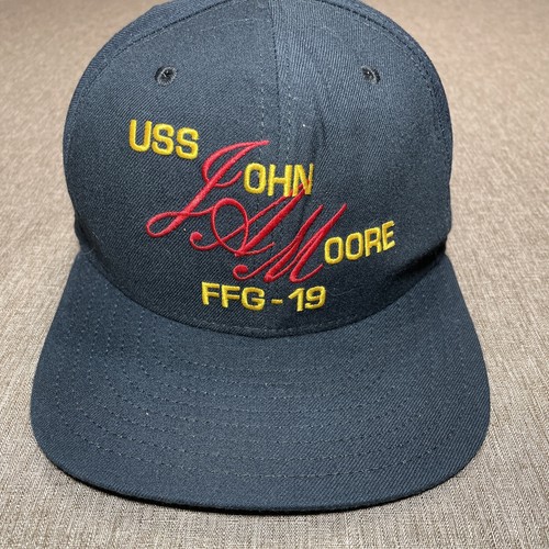 Vintage USS John A Moore FFG 19 USN Navy USA Made New Era Hat Cap ...