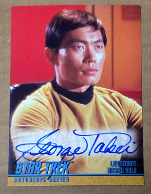 Skybox Star Trek TOS Season 1 A4 George Takei Autograph | eBay