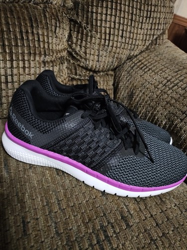 Reebok Prime Runner Sneaker Women's 8.5 Gravel Violet Clean | eBay