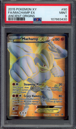 2015 POKEMON XY ANCIENT ORIGINS 90/98 MACHAMP EX ULTRA RARE PSA 9 | eBay