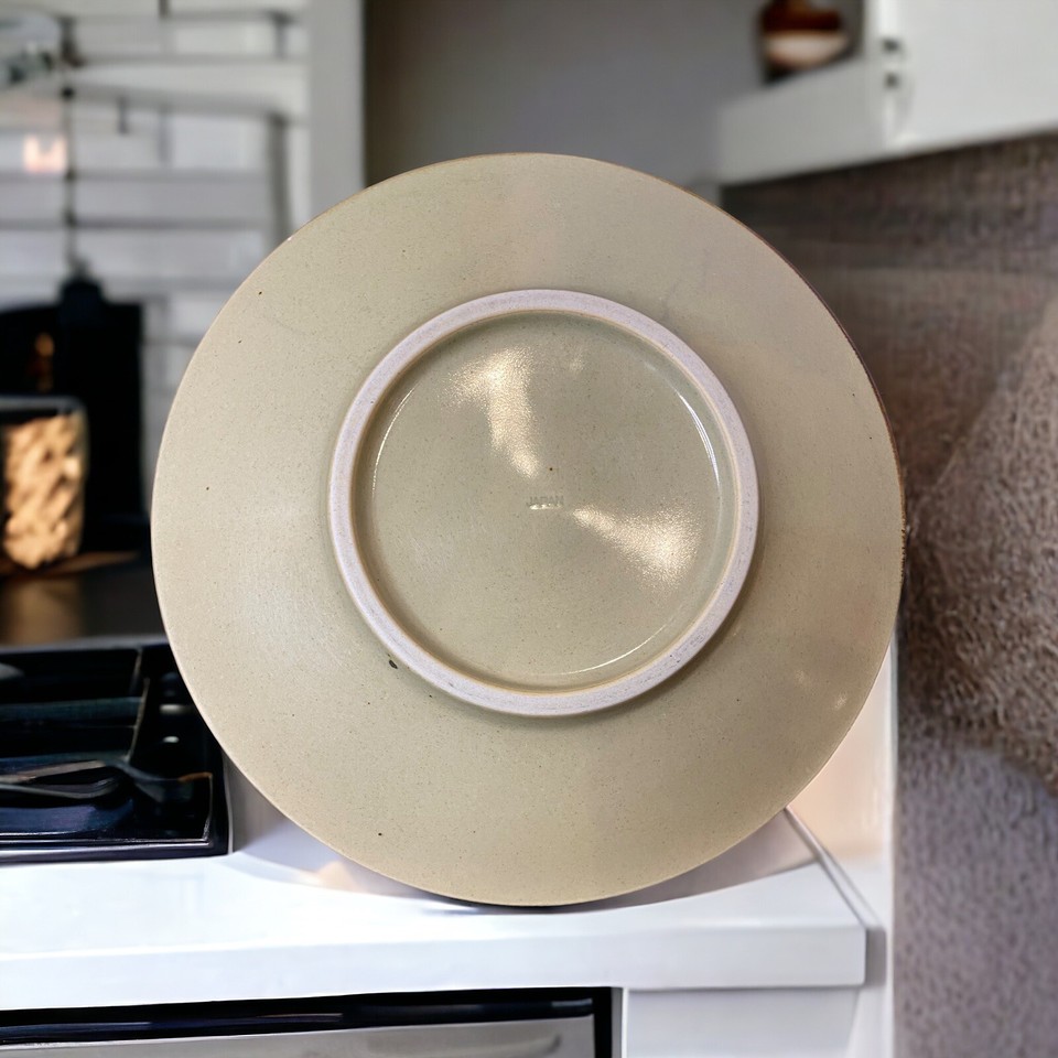 Mashiko Ware Japanese Art Pottery Plate Abstract Safflower Benihana ...