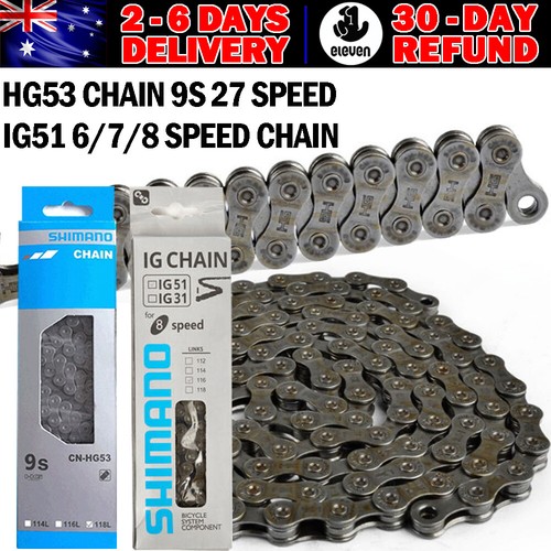 116 Links Bicycle Chain CN-HG53 LX 9 Speed Deore Mountain Bike Chains ...