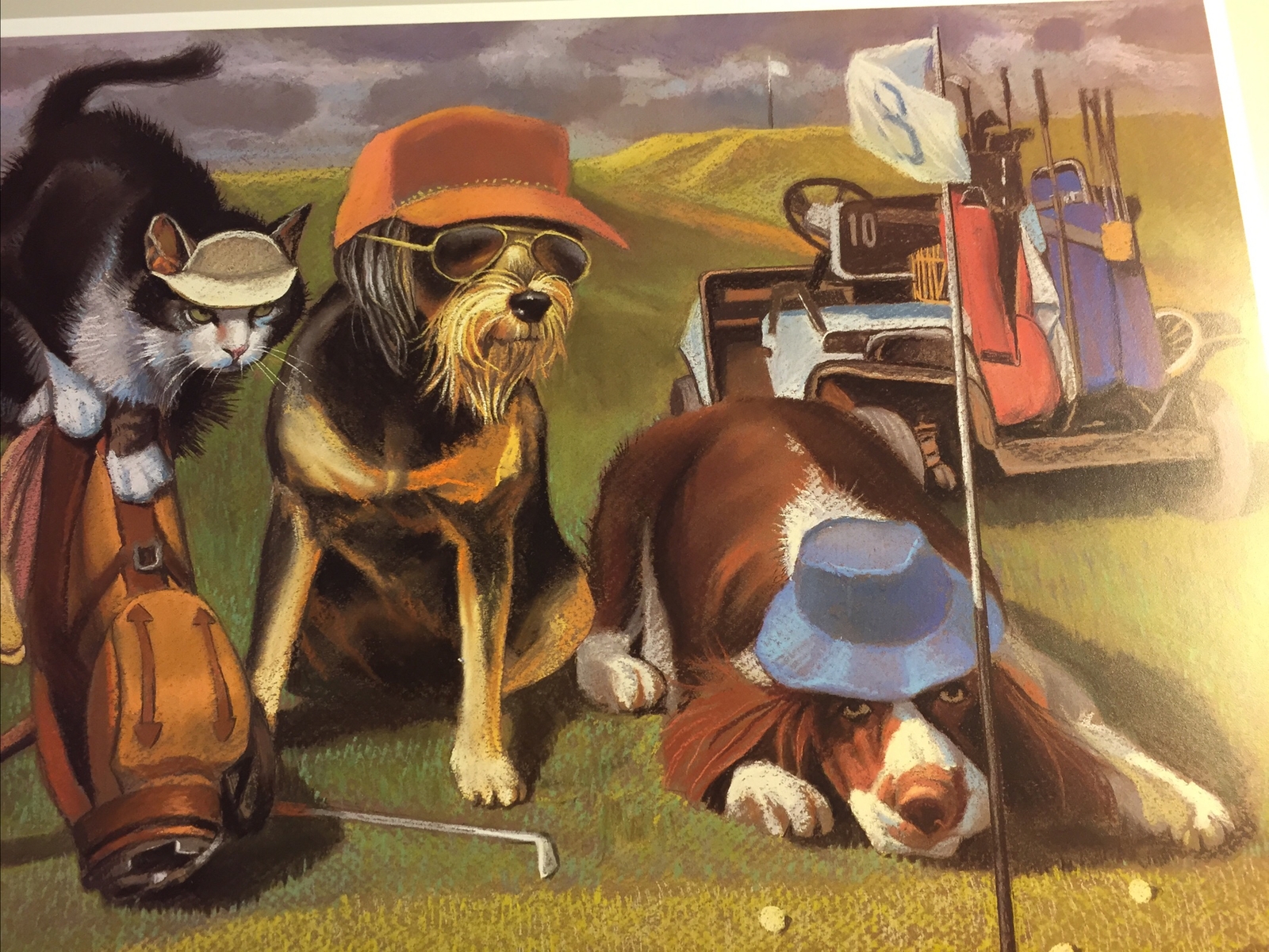 Bryan Moon, " Mousetrap At The 8 Th Hole" ARTIST SIGNED, Not Mint,1990 ...