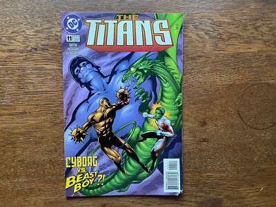 2000 DC COMIC BOOK THE TITANS 11 CYBORG VS BEAST BOY THE IMMORTAL COIL ...