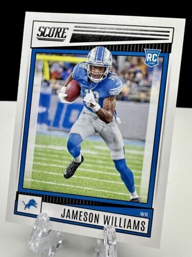 2022 Panini Score Jameson Williams Rookie Card Detroit Lions No. 377 | eBay