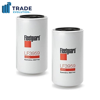 Fleetguard LF3959 Oil Lube Filter - Cummins Replacement Part (Pack of 2 ...