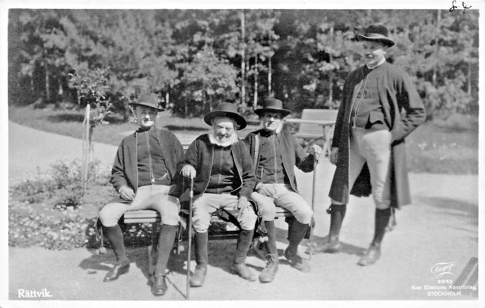RATTVIK SWEDEN-GROUP OF MEN IN NATIONAL COSTUMES-PHOTO POSTCARD | eBay