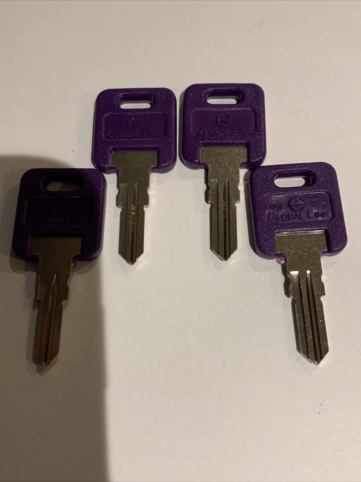 G386 Global Link PURPLE RV Keys Plastic Head 4 CUT TO G386 REPLACEMENT ...