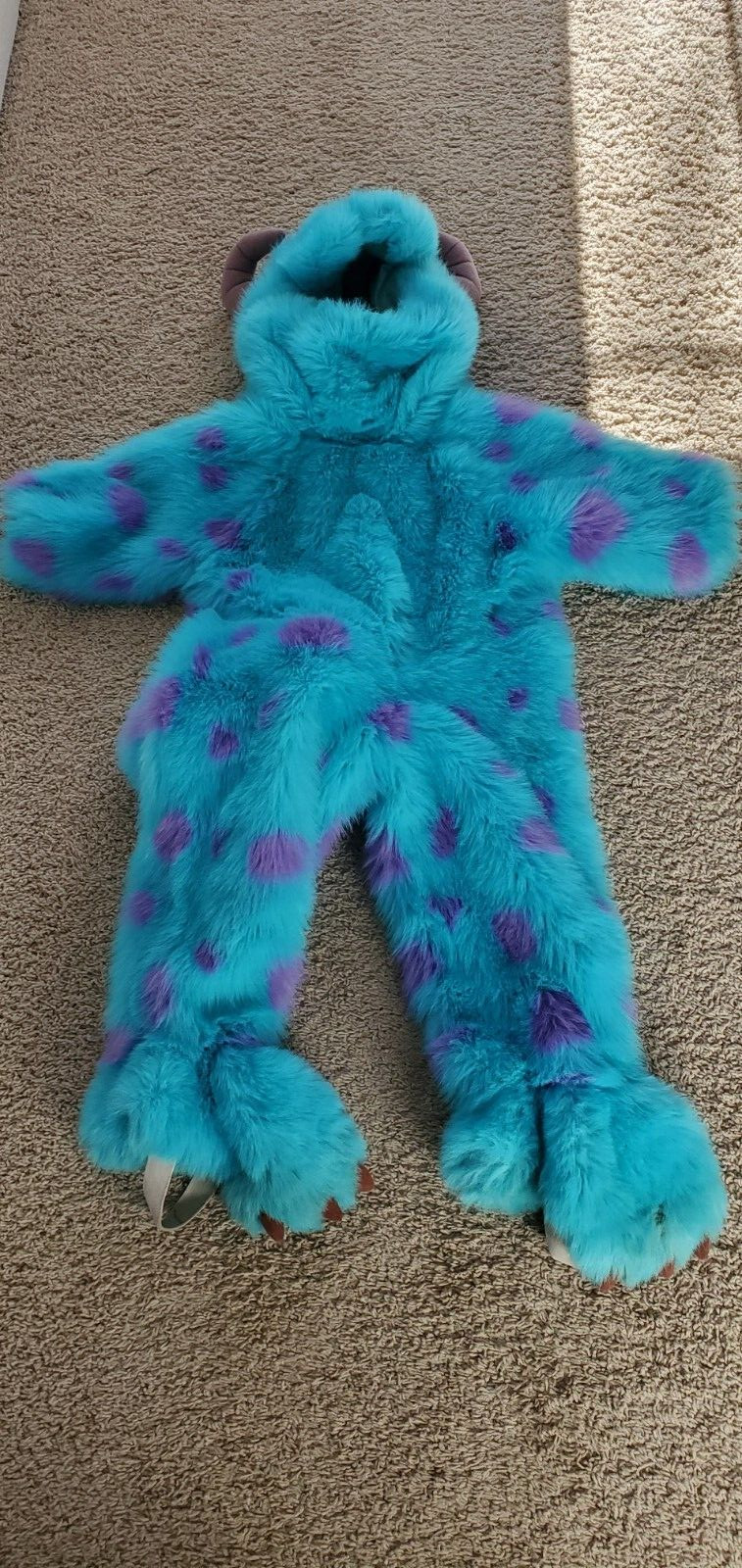 Rare Disney Store Monsters Inc Sully Costume 2-4T Hal… - Gem