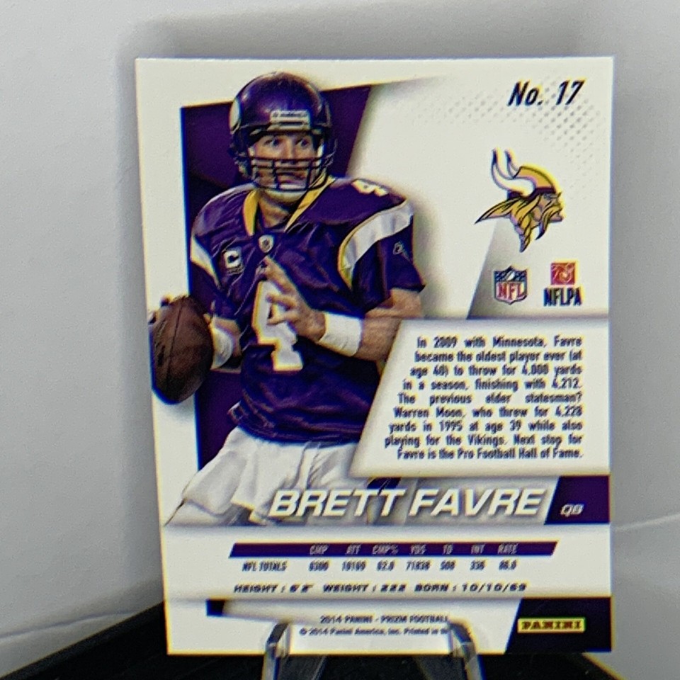 2014 panini Brett Farve #17 Near Mint USA FAST SHIP | eBay